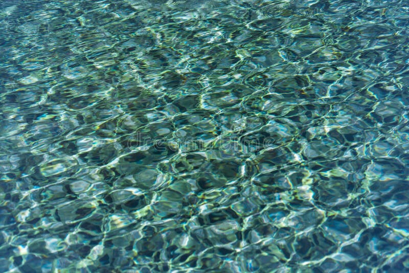 Pattern of Wave on Blue Water Swimming Pool Reflecting in the Summer ...