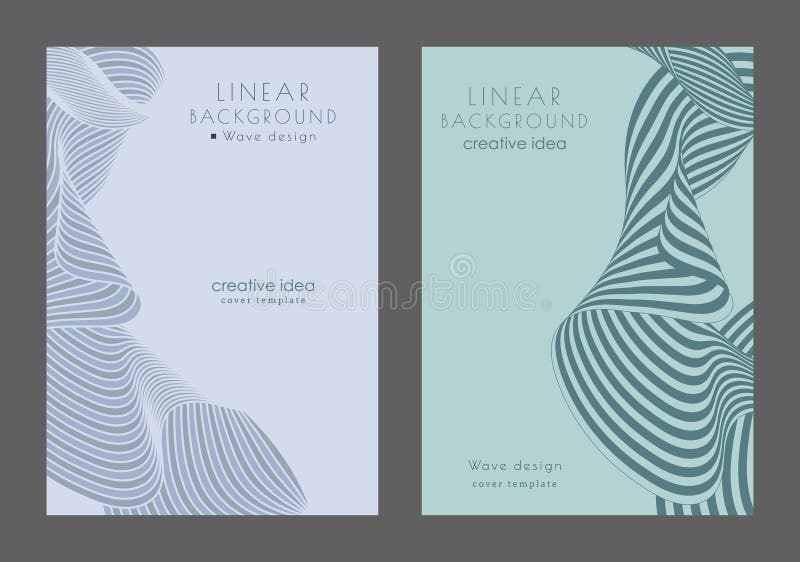 A Pattern of Wavy Lines. Abstract Background Stock Illustration ...