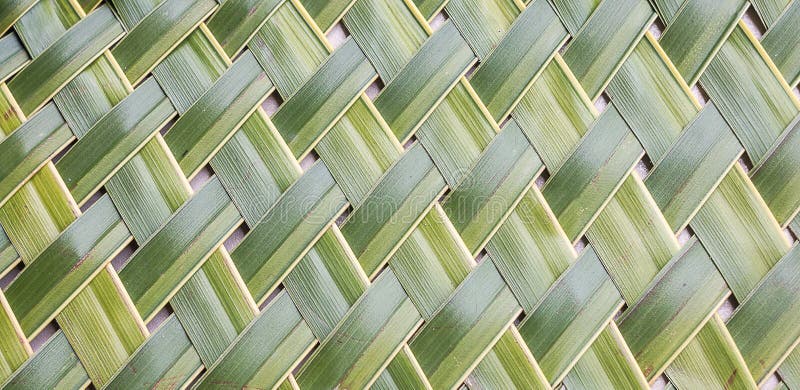Pattern Weaving Of Coconut Leaves Stock Photo - Image: 52746800
