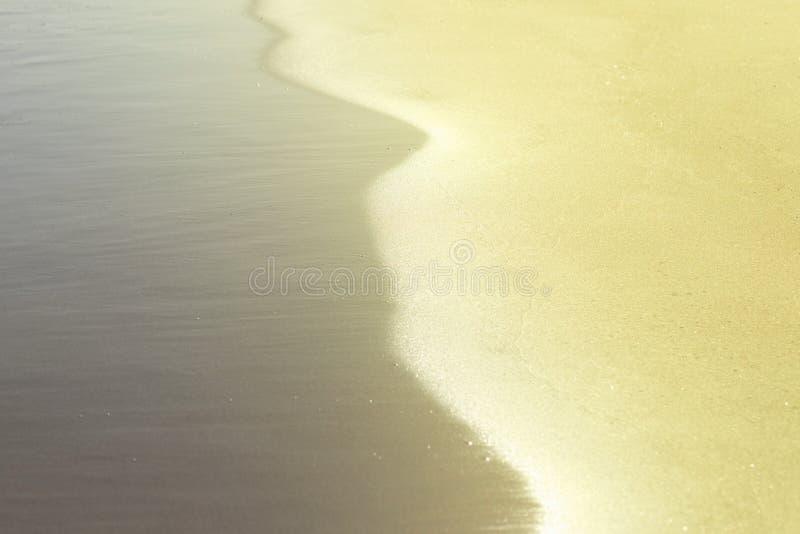 Pattern of Wet and Dry Sand on Sandy Beach. Stock Image - Image of ...