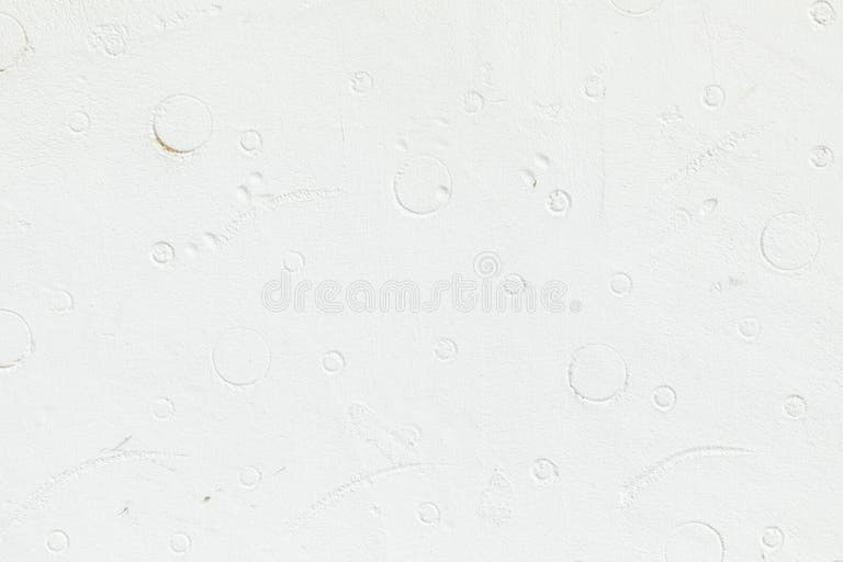 Pattern of White Plaster Wall with Circles and Pattern at the Survace ...