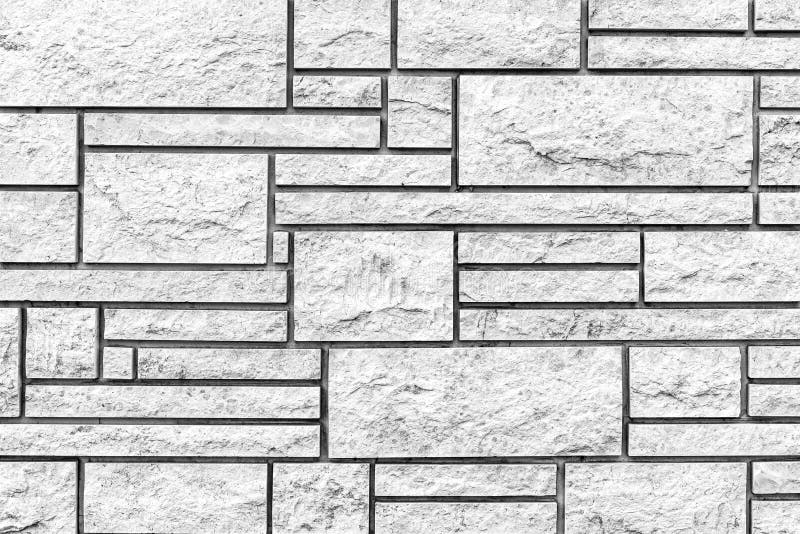 Pattern of White Stone Cladding Wall Tile Texture and Seamless ...