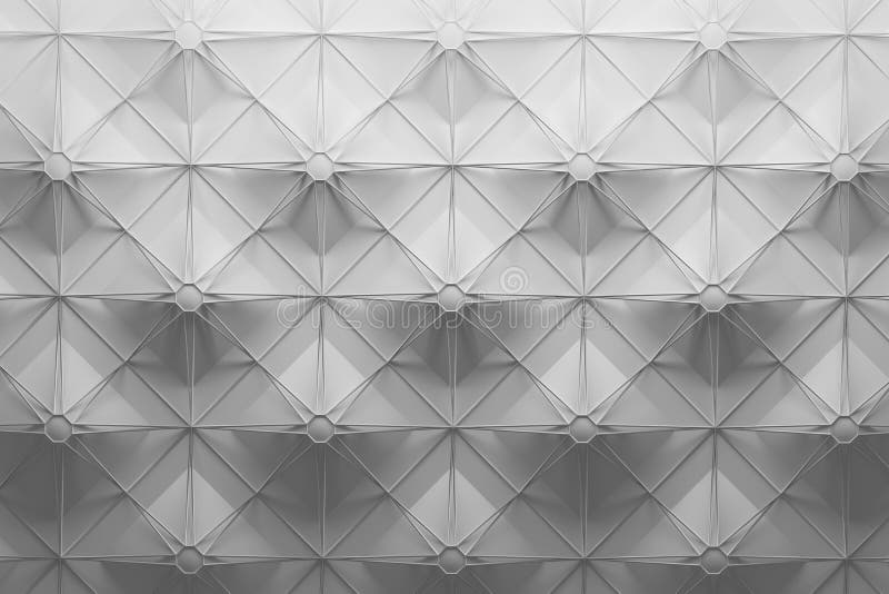 Pattern with Wireframe on Top of Surface with Pyramids Stock ...