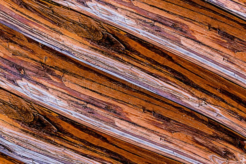 Pattern Wooden Logs Dark Brown Background Ribbed Substrate Rustic Stock ...