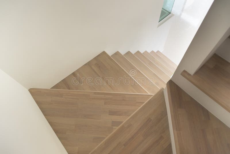 Pattern of Wooden stairs. stock photo. Image of house - 117805850