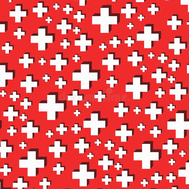 Pattern World Red Cross Day Vector Illustration Stock Vector ...