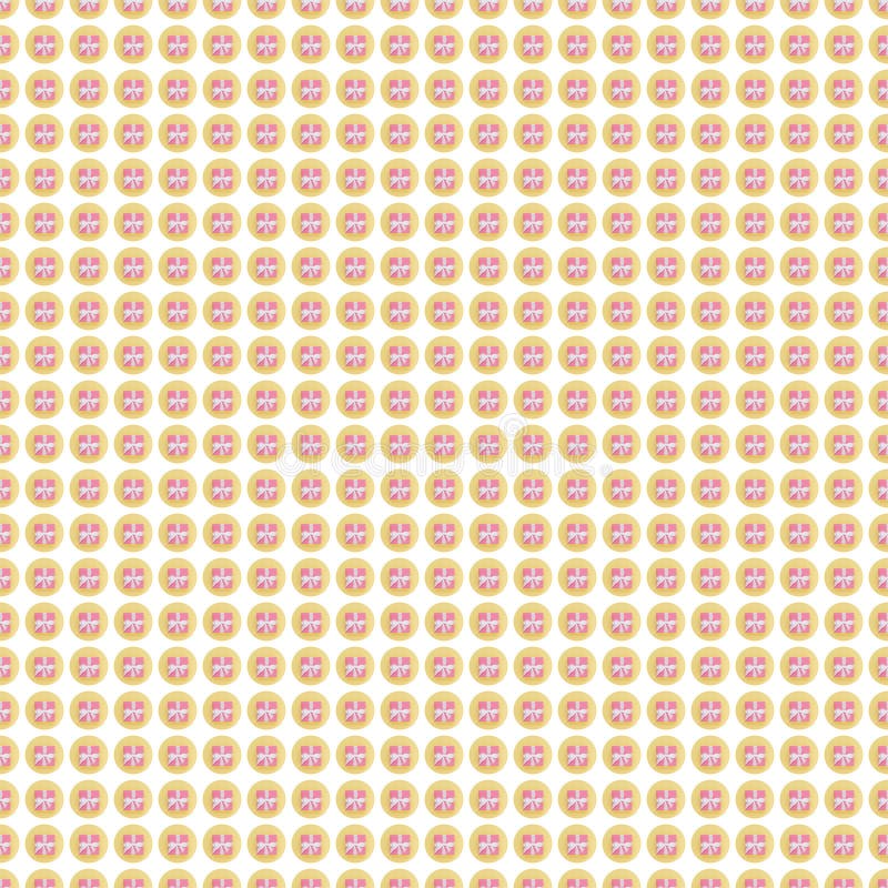 Pattern of Wrapped Gift Box. Collage. Pastel Colour Flat Lay Minimal ...