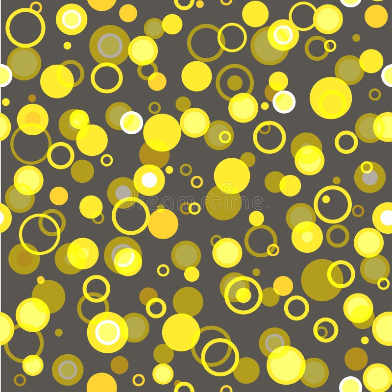 Pattern with Yellow Circles Stock Vector - Illustration of light ...