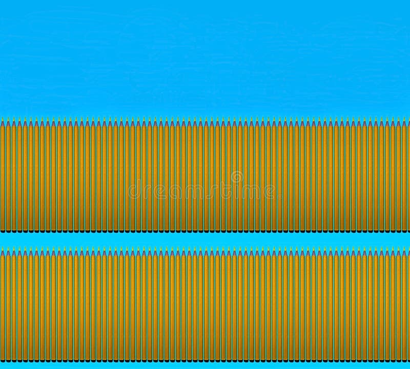 Pattern of yellow pencils. stock image. Image of pattern - 207370305