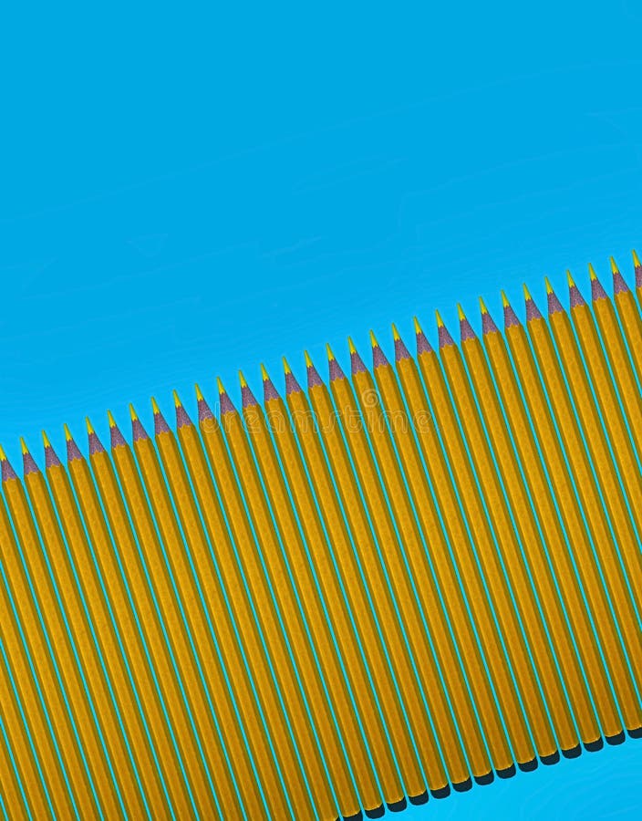Pattern of yellow pencils. stock photo. Image of yellow - 207370330