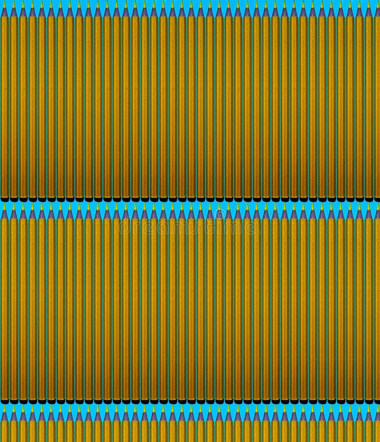 Pattern of yellow pencils. stock image. Image of drawing - 207370771