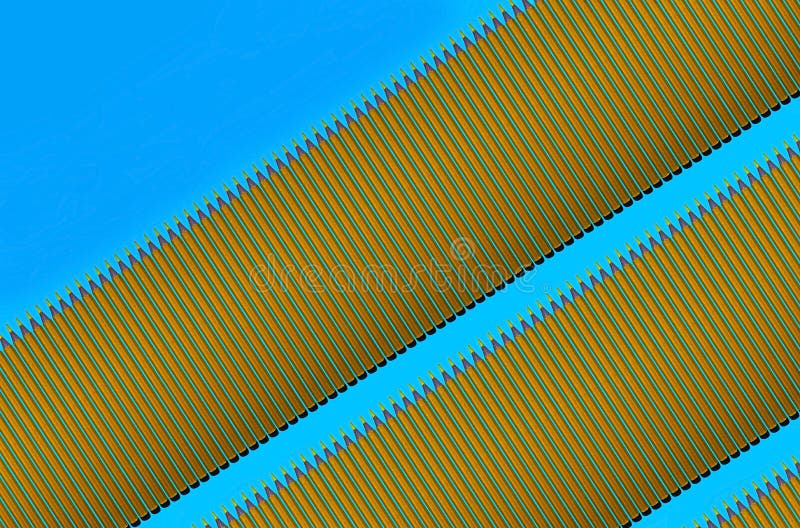 Pattern of yellow pencils. stock photo. Image of abstract - 207370800