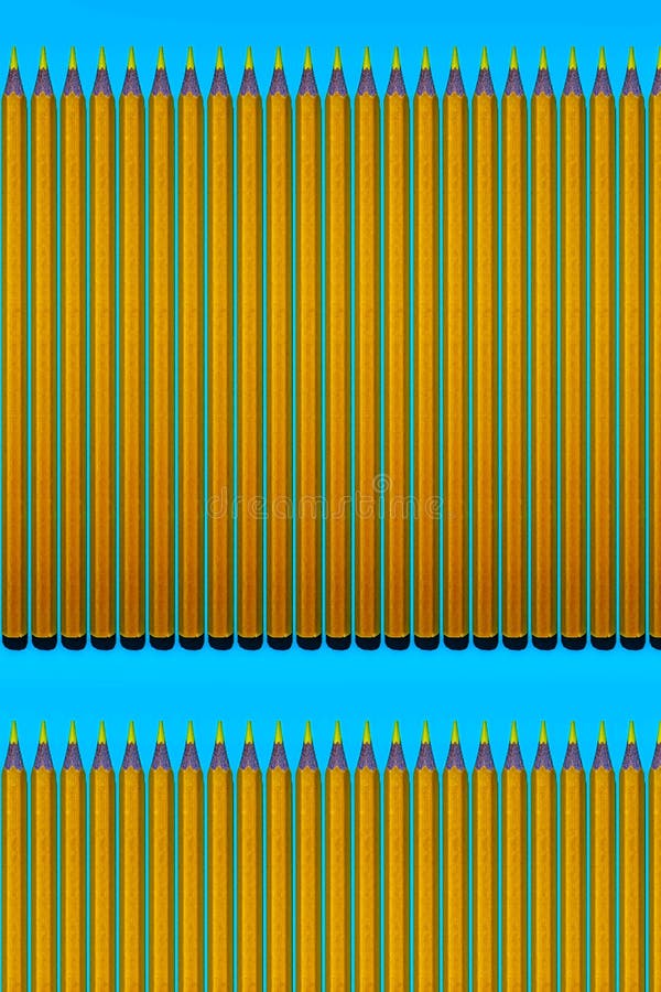 Pattern of yellow pencils. stock image. Image of abstract - 207370857