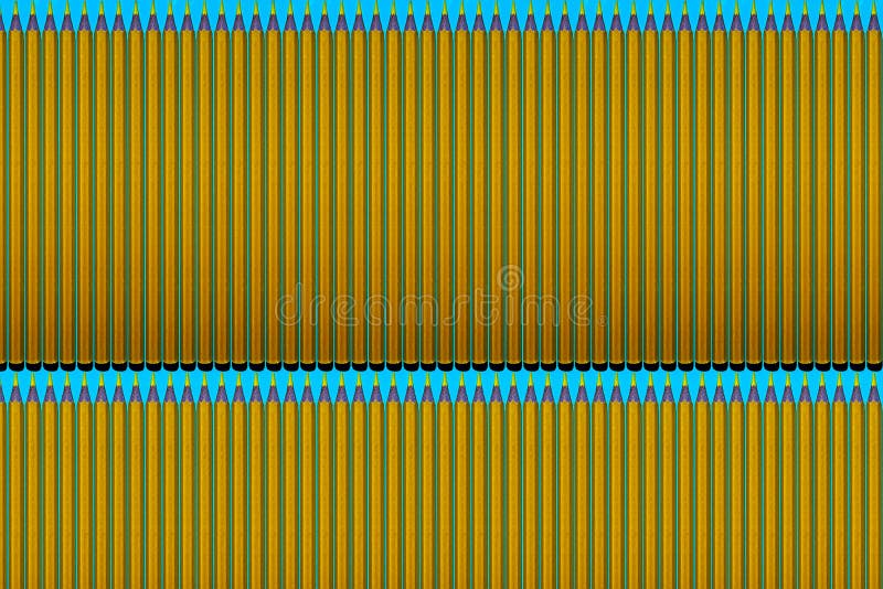 Pattern of yellow pencils. stock photo. Image of group - 207371308