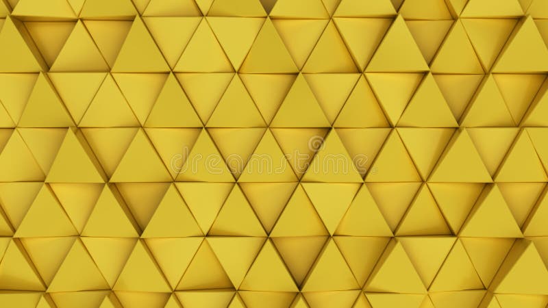 Pattern of Yellow Triangle Prisms Stock Illustration - Illustration of ...