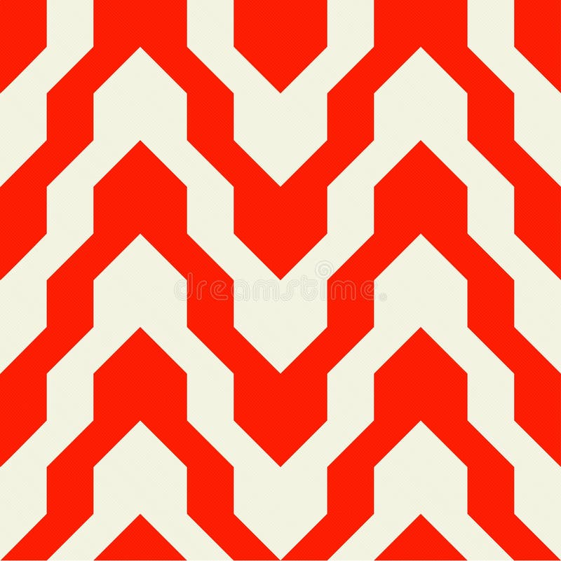 Pattern with Zig Zag in Red Color Stock Vector - Illustration of ...