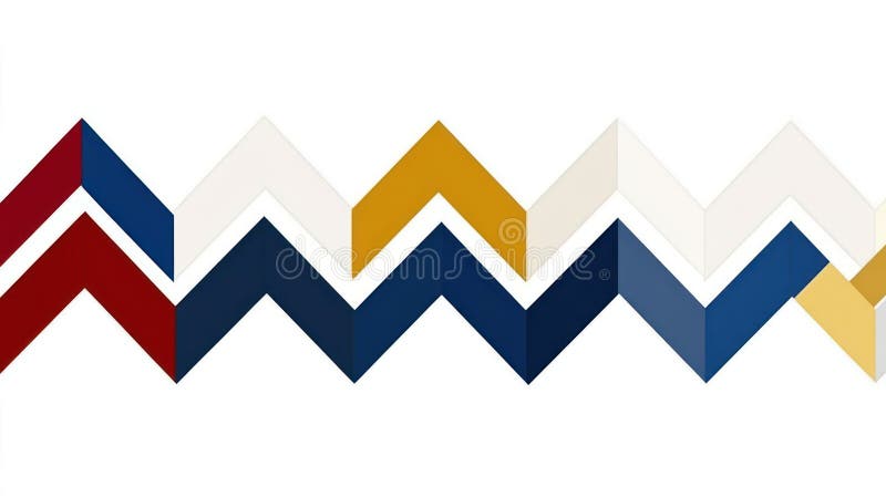 A Pattern of Zigzag Shapes in Various Colors, Creating a Modern Graphic ...