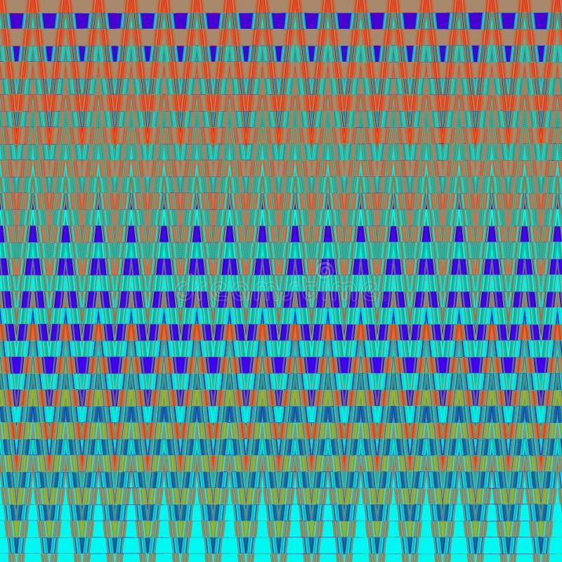 Folk Pattern of Zigzag, Triangles and Polygonal Shapes Stock ...