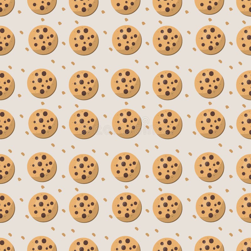 Cookie seamless pattern stock vector. Illustration of asia - 190748292