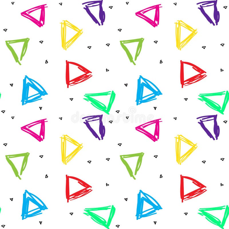 Colored Triangle Patterns stock vector. Illustration of purple - 18079098