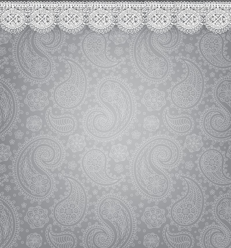 Pink and White Background with Lace Stock Vector - Illustration of card ...