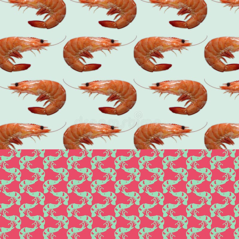Patterned Shrimp Stock Illustrations – 32 Patterned Shrimp Stock ...