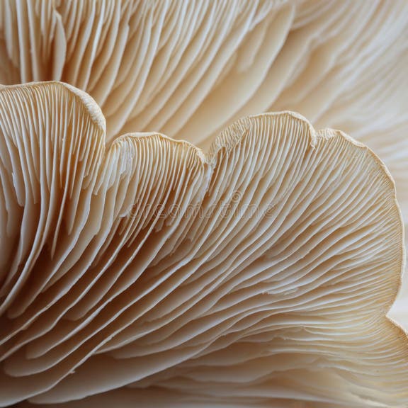 The Patterned Bottom Surface of a Mushroom Generative AI Stock ...