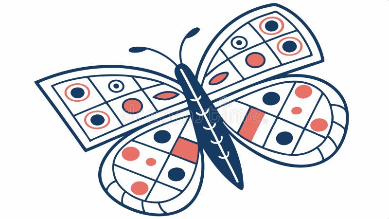 Patterned Butterfly with Geometric Elements, Nature, Insect, Geometry ...