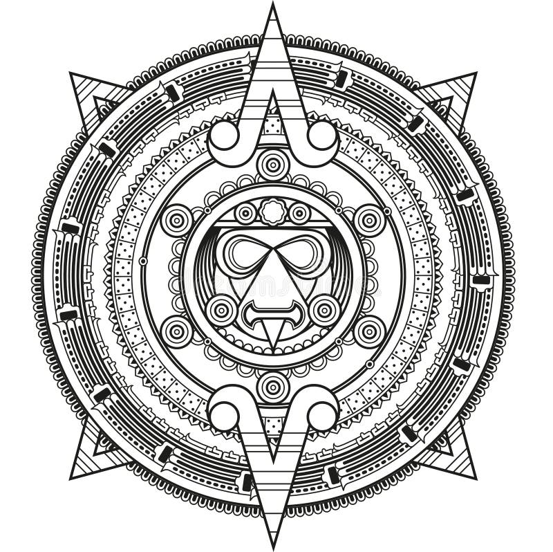 Maya decoration vector stock vector. Illustration of mesoamerican ...