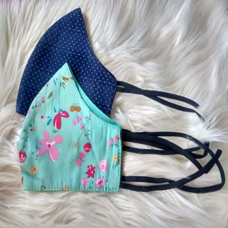 Patterned Face Masks for Women Stock Image - Image of women, masks ...