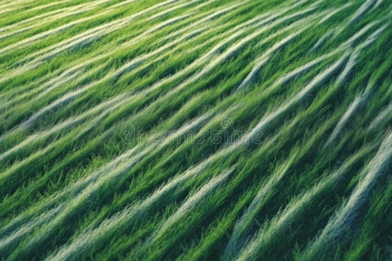 Patterned Green Grass Field Texture. Generative AI Stock Image - Image ...