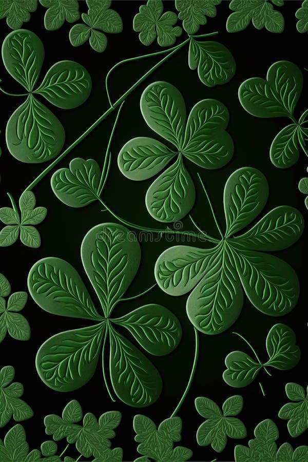 Patterned Shamrocks Stock Illustrations – 102 Patterned Shamrocks Stock ...