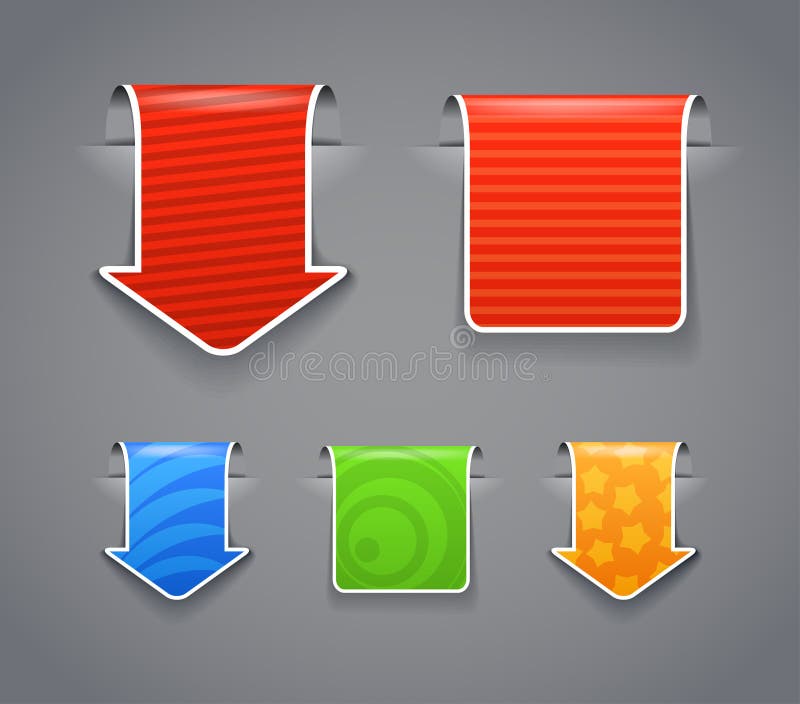 Patterned Labels with White Boarder Stock Vector - Illustration of ...