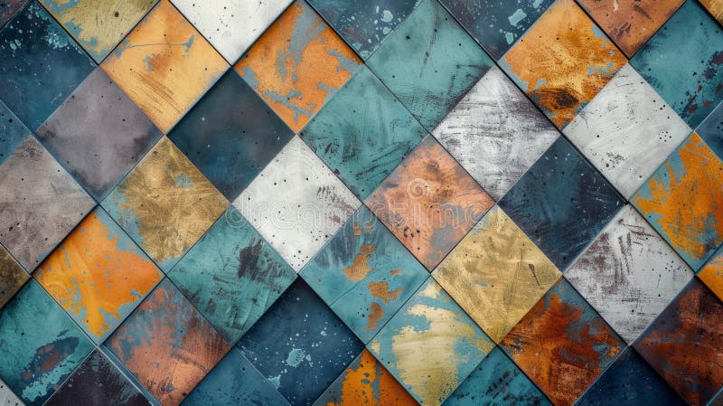 Patterned Layout Featuring Tile Texture Backgrounds Stock Illustration ...