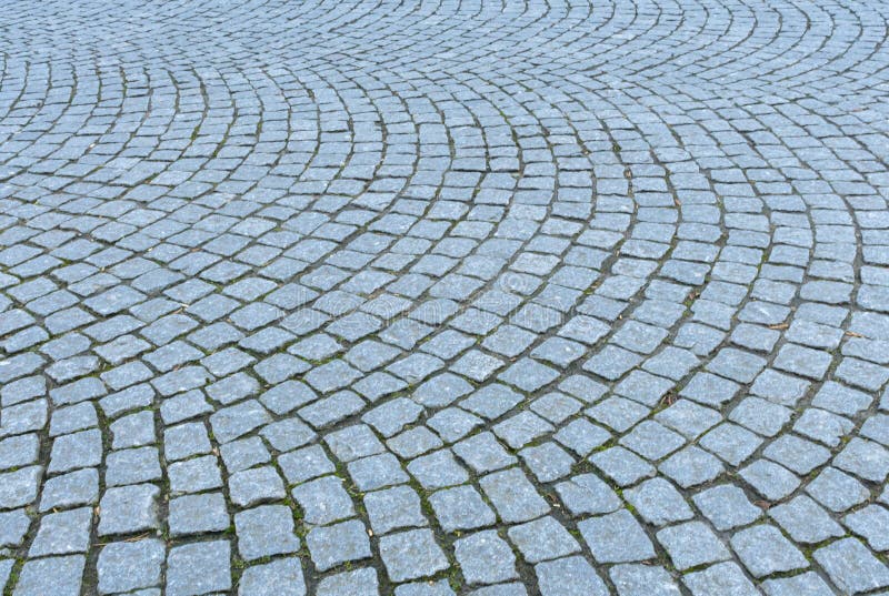 Patterned Paving Slabs in the Form of a Fountain Stock Photo - Image of ...