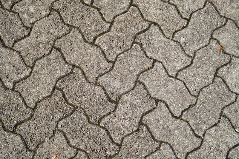 Top View of Patterned Paving Tiles, Cement Brick Floor Background ...