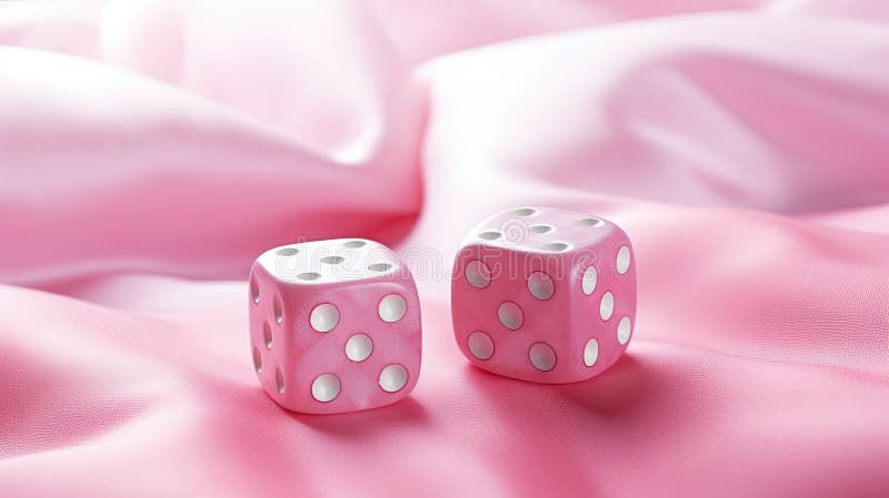 Patterned pink dice stock illustration. Illustration of gaming - 324862304