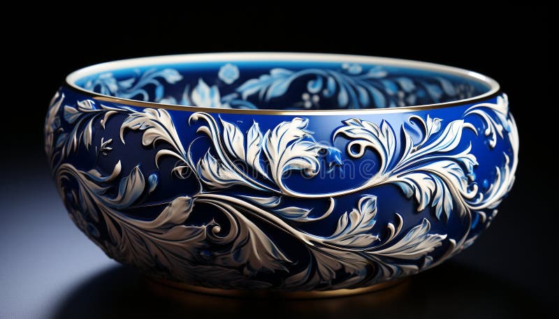 Patterned Pottery, Antique Ceramics, Ornate Vase, Old Fashioned Craft ...