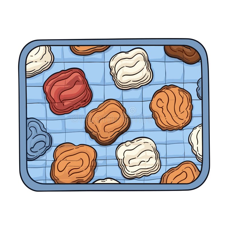 Patterned Quilt with Cartoon Elements Illustration Stock Illustration ...