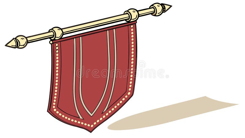 Red Vintage Heraldic Flag Stock Illustrations – 902 Red Vintage ...