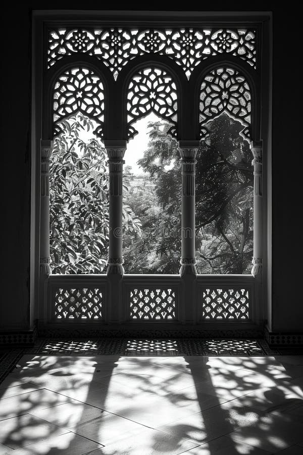 Patterned Shadows Cast by a Window Stock Photo - Image of cast, light ...