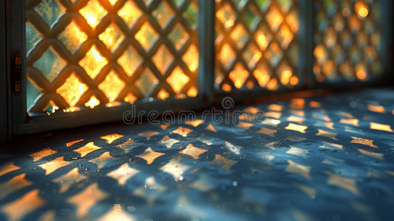 Patterned Shadows Cast by a Window Stock Image - Image of sunlight ...