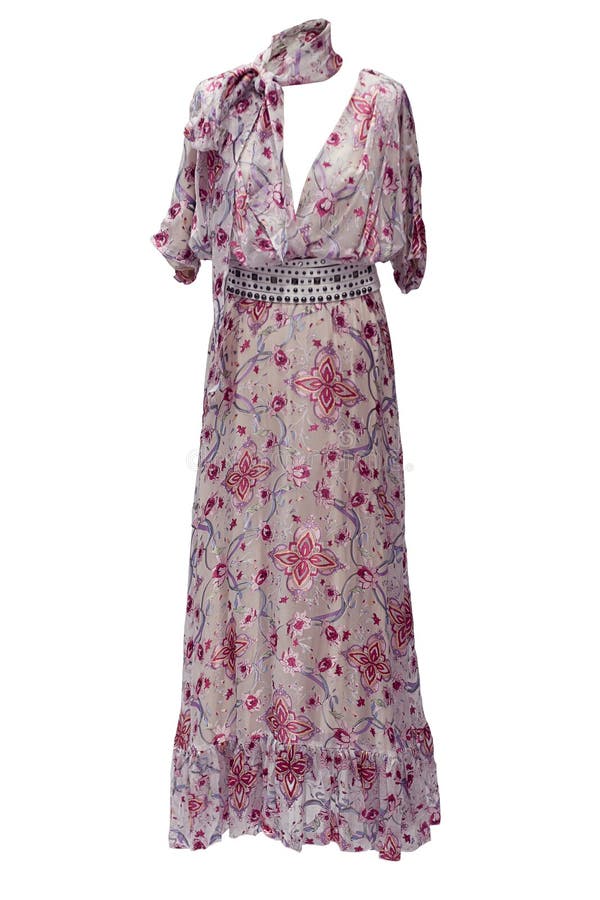 Patterned silk dress stock photo. Image of apparel, classic - 41132322