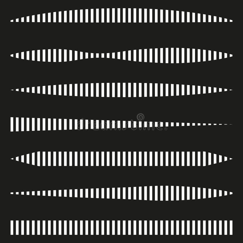 Patterned Stripe Icon. Black and White Lines. Geometric Design Element ...