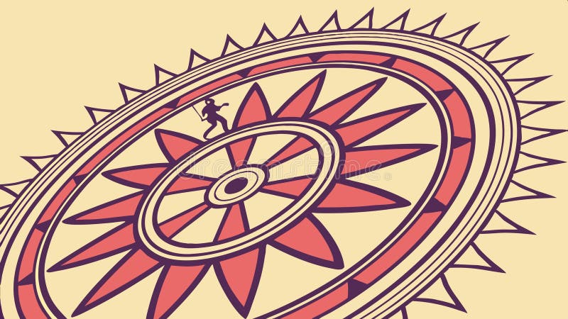 Patterned Sun Emblem with Sharp Rays and Circular Design Vector Design ...