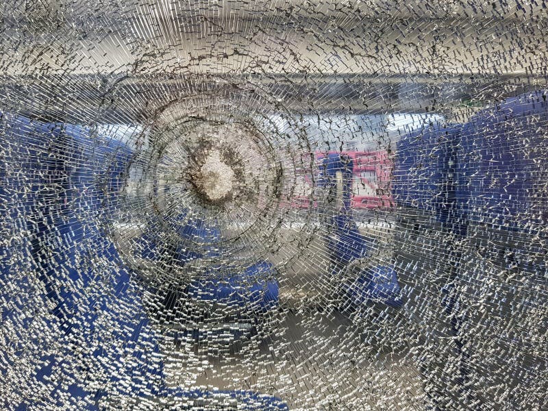 Broken train window stock photo. Image of cracks, chipped - 131736468