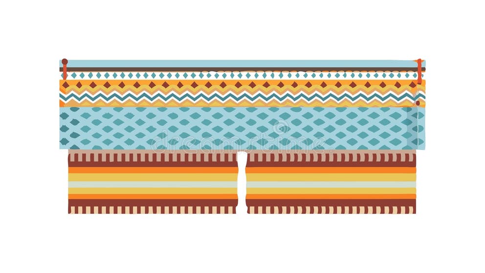 Patterned Textile Fringed Border Vector, Vector Design Generative AI ...