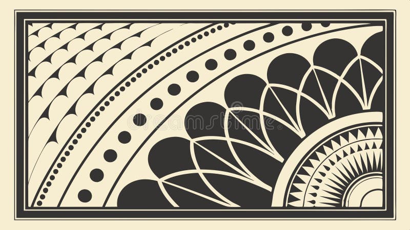 Patterned Wave Corner, Decorative Abstract Design for Backgrounds and ...