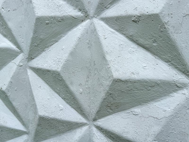 Patterned White Concrete Fence As Background. Texture Stock Photo ...