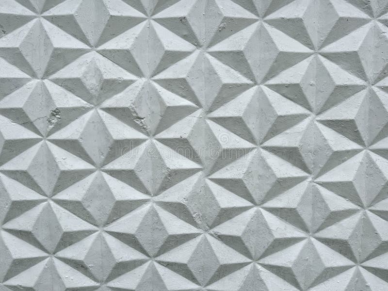 Patterned White Concrete Fence As Background. Texture Stock Image ...